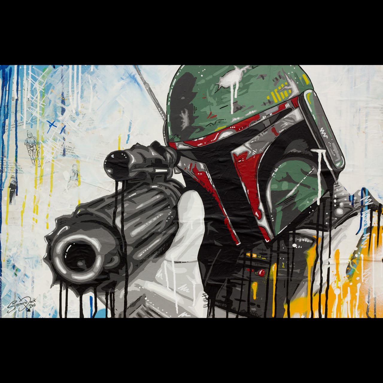 Boba Fett Painting | Star Wars Art Work | Stephen Quick Art