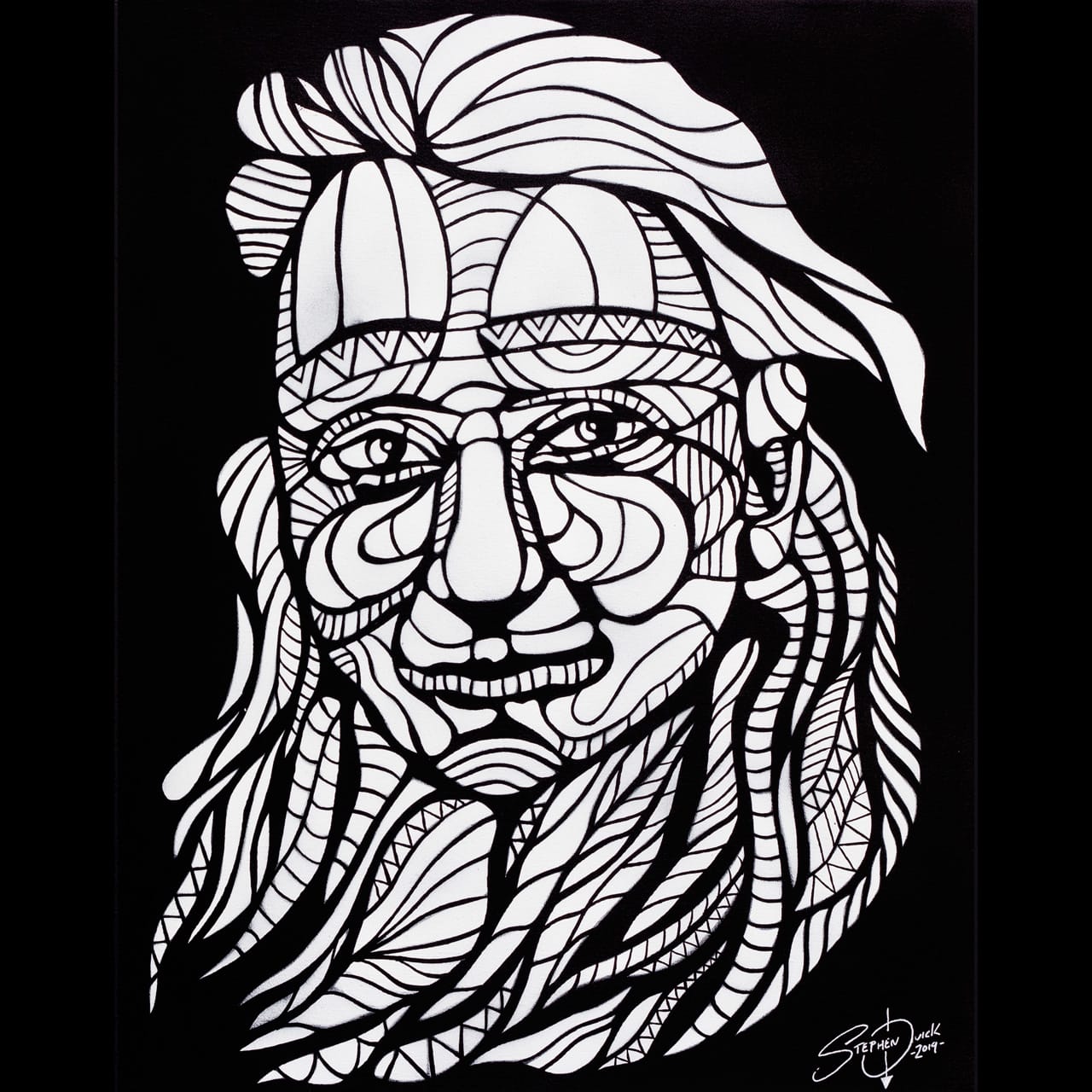 Super Detailed Stencil Painting | Amazing Detail Cutting