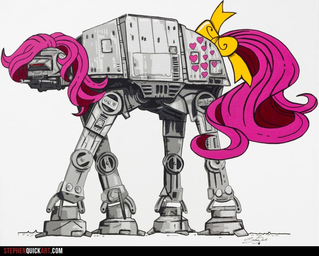 My Little ATAT Painting | Star Wars Mashup Art | Steopen Quick