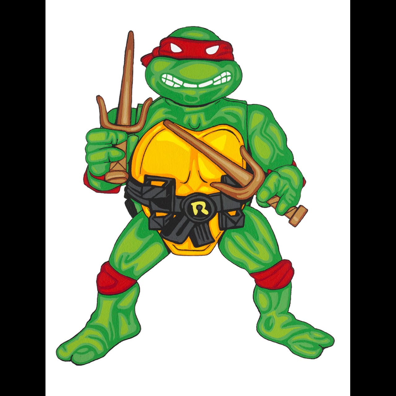 Ninja Turtles Raphael Cartoon Portraits TMNT Raphael Figure / Toy